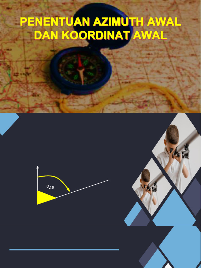 Panduan Penentuan Azimuth dan Koordinat | PDF