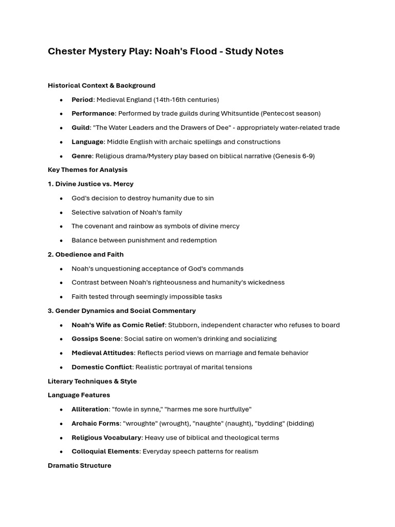 noah's flood, sem 1, module 1 | PDF | Noah | Salvation