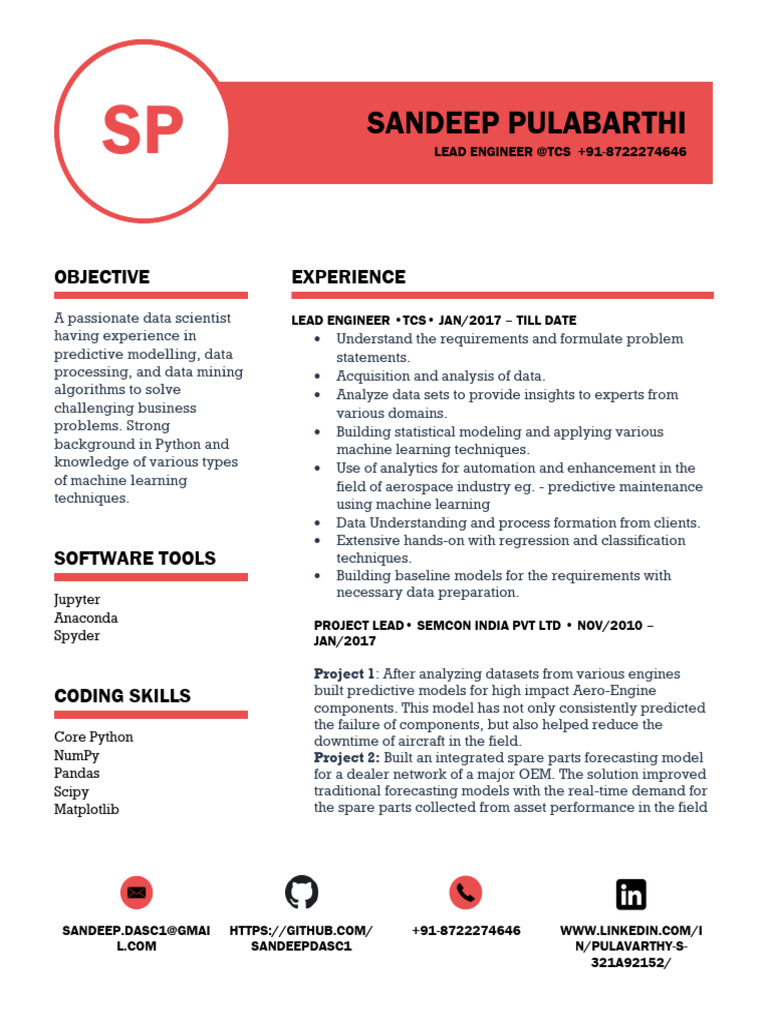 Sandeep | PDF | Machine Learning | Analytics