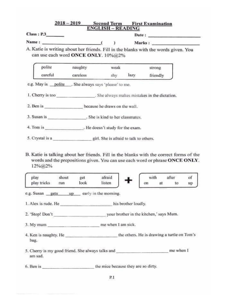 ENG - Exam Paper 04 | PDF