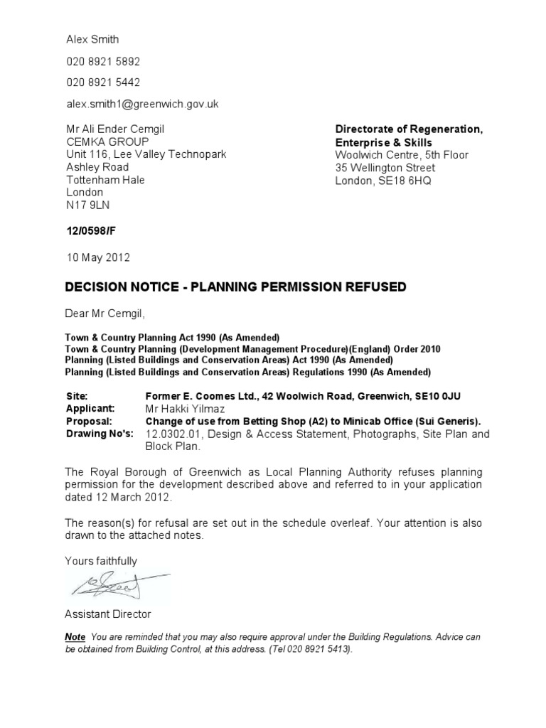 Decision Notice | PDF | Government Information | Government Of The ...