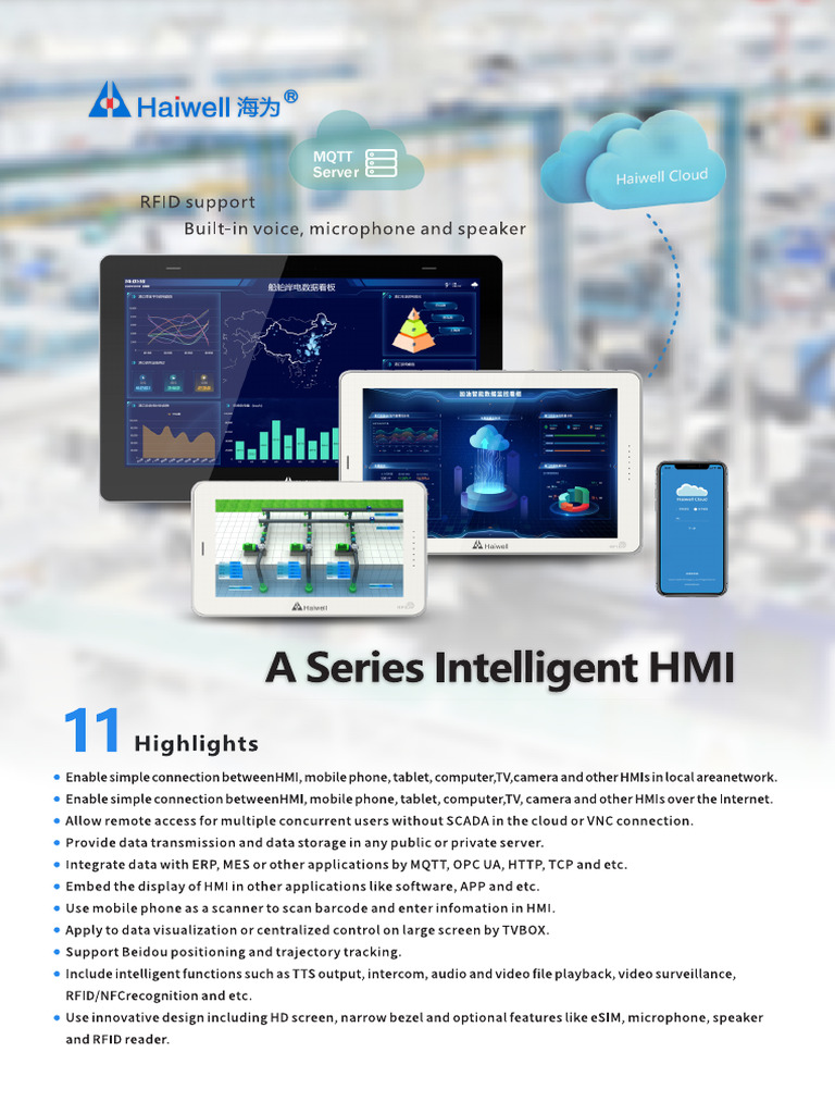 Haiwell A Series Intelligent HMI Catalog | PDF