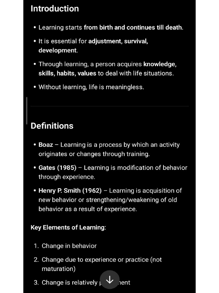 Learning | PDF