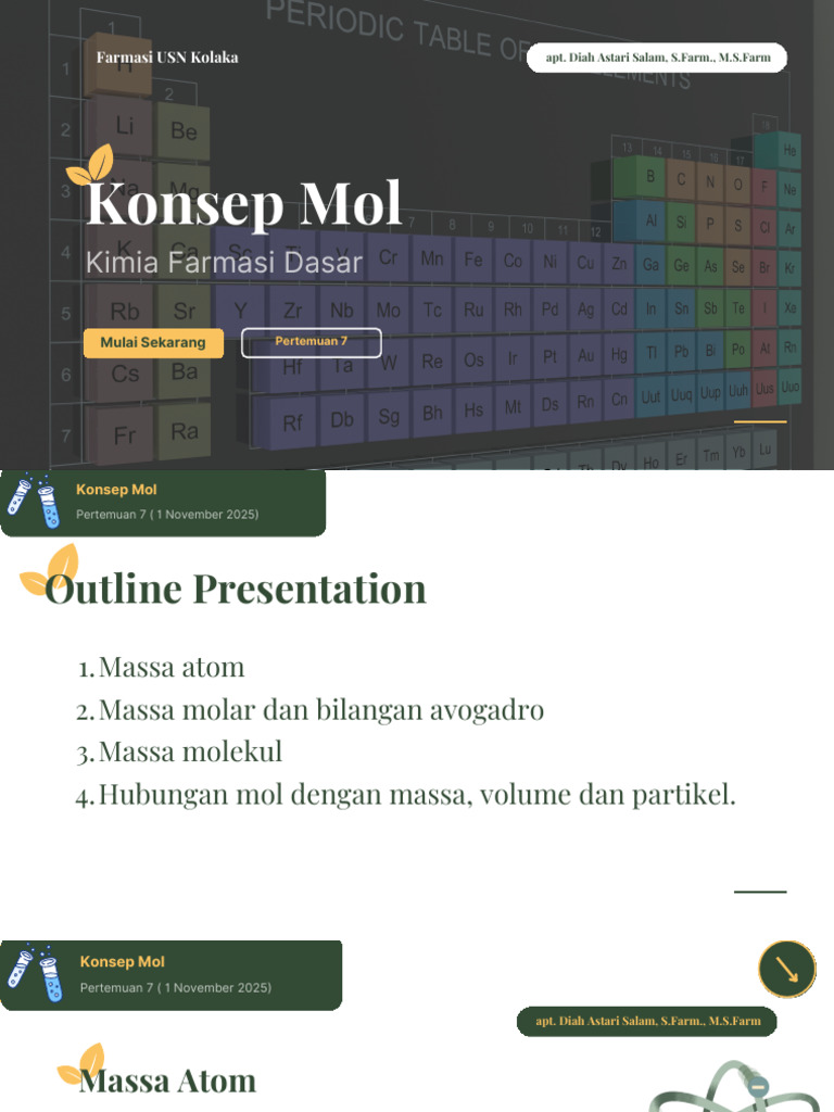 (Pertemuan 7) Konsep Mol | PDF