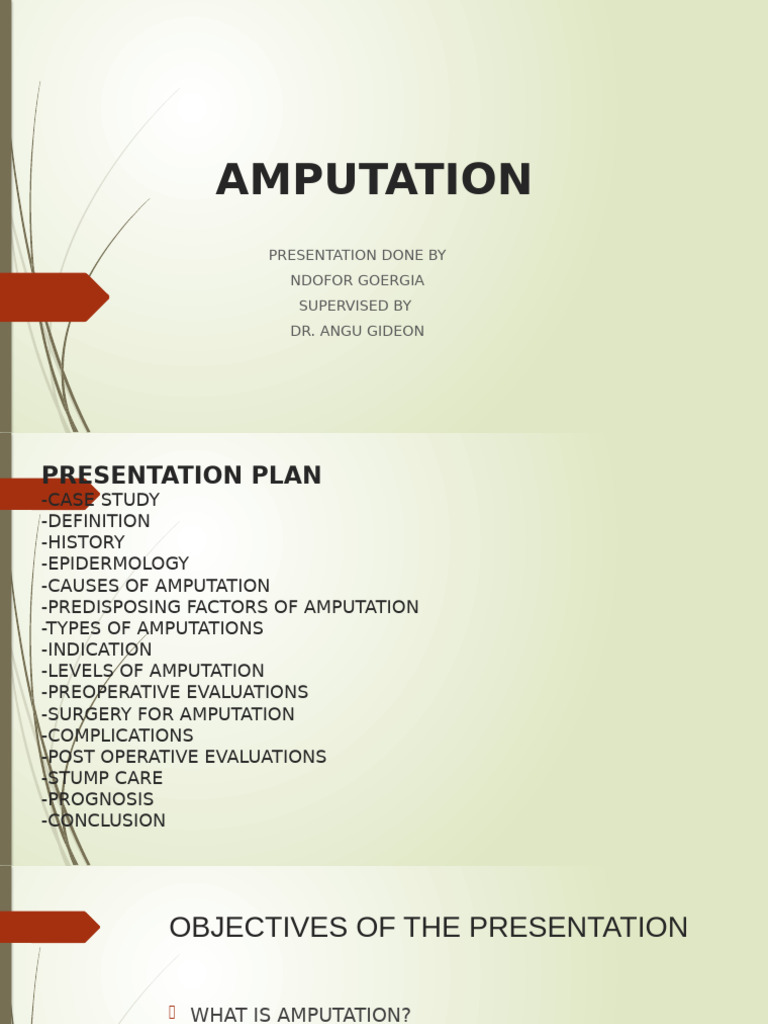 Comprehensive Guide to Amputation | PDF | Amputation | Prosthesis