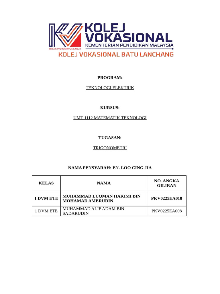 Template Muka Hadapan Pb Math Luqman | PDF