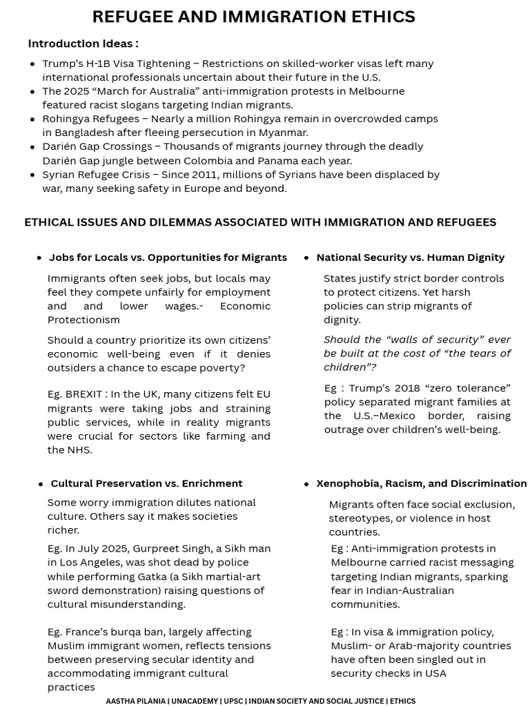 Refugee Immigrationethics Pdf Refugee Immigration