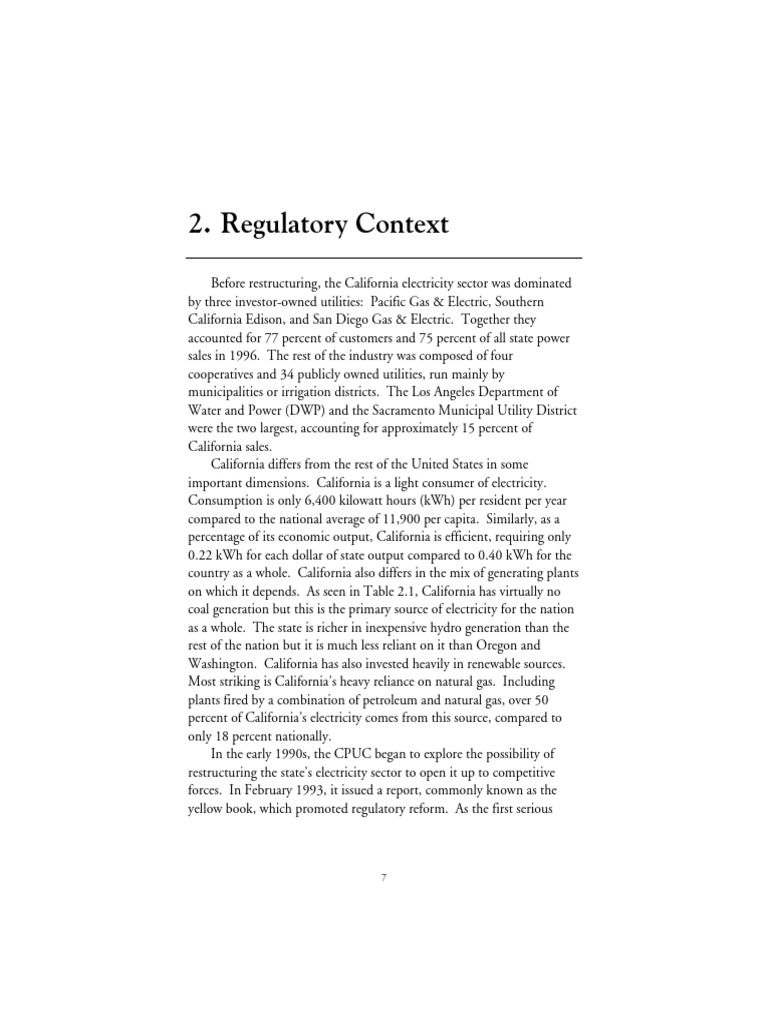 2 Regulatory Context | PDF | Public Utility | Federal Energy Regulatory ...