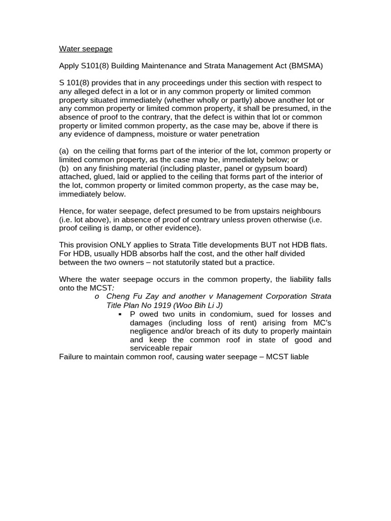Strata titles paras | PDF | Fiduciary | Conflict Of Interest