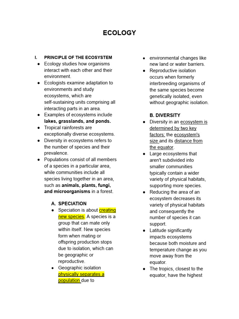 Understanding Ecosystems and Biodiversity | PDF | Ecosystem | Grassland