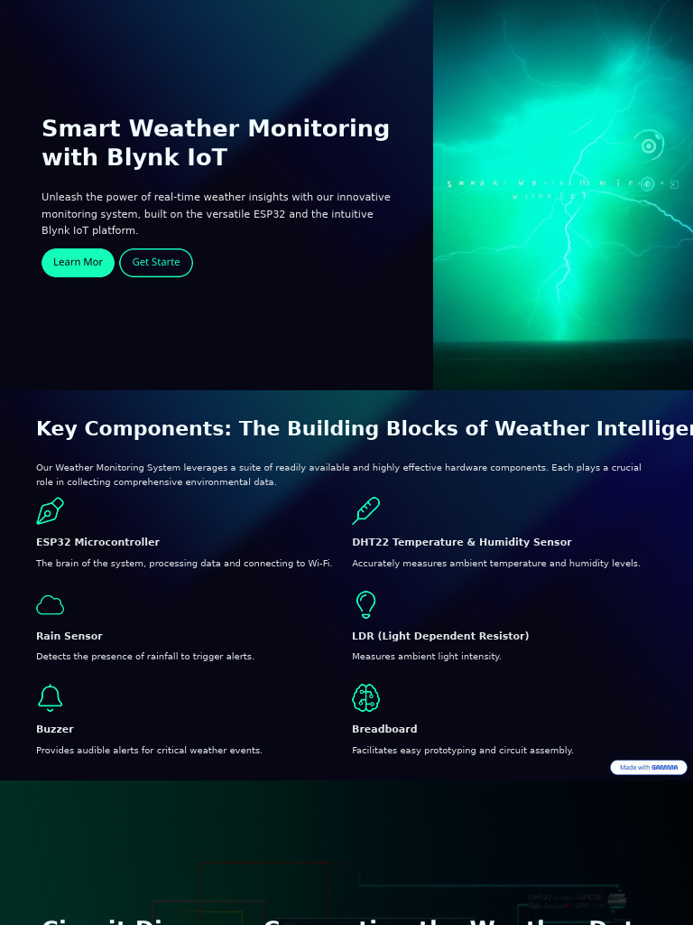 Weather Monitoring System With Blynk | PDF | Internet Of Things | Sensor