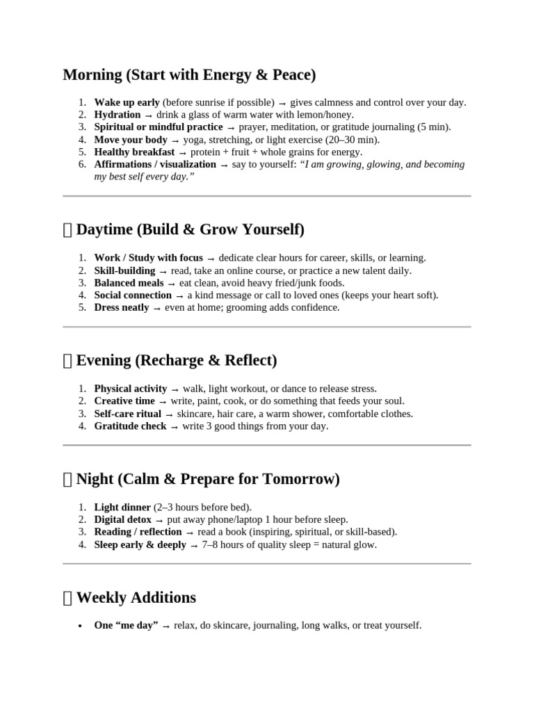 Self Care | PDF