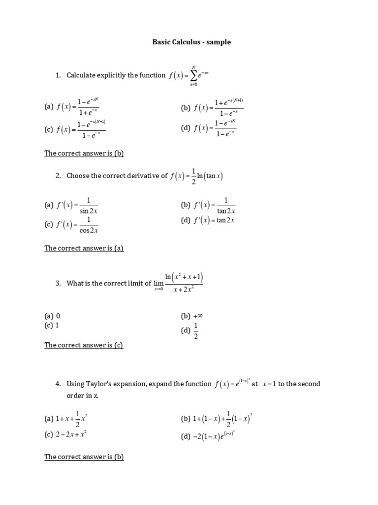 Basic Calculus Problems and Solutions | PDF | Chess Theory | Chess