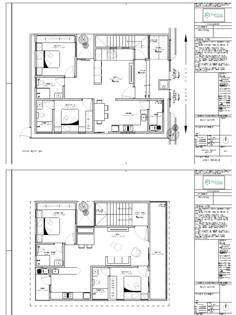 Azam Residence Floor Plan Set | PDF