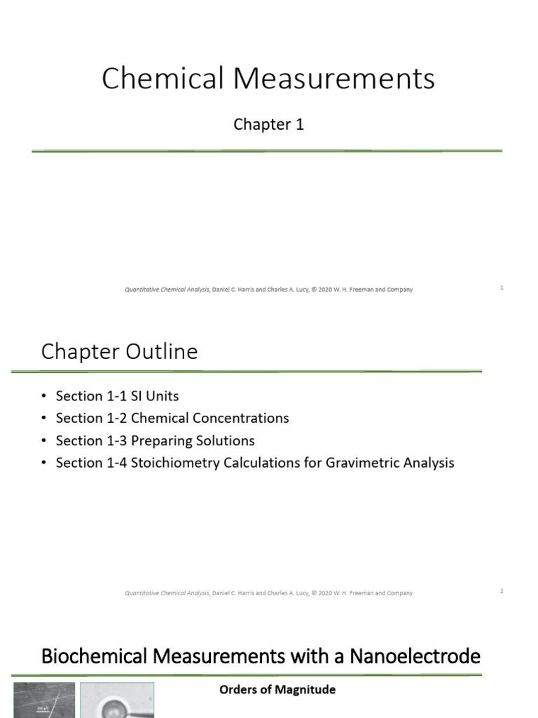 SI Units and Chemical Analysis Basics | PDF | Mole (Unit) | Molar ...