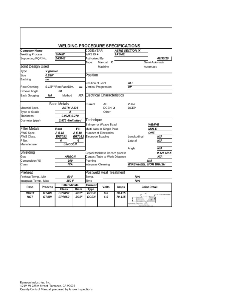 Section 9 CJP Smaw Wps | PDF | Steel | Welding