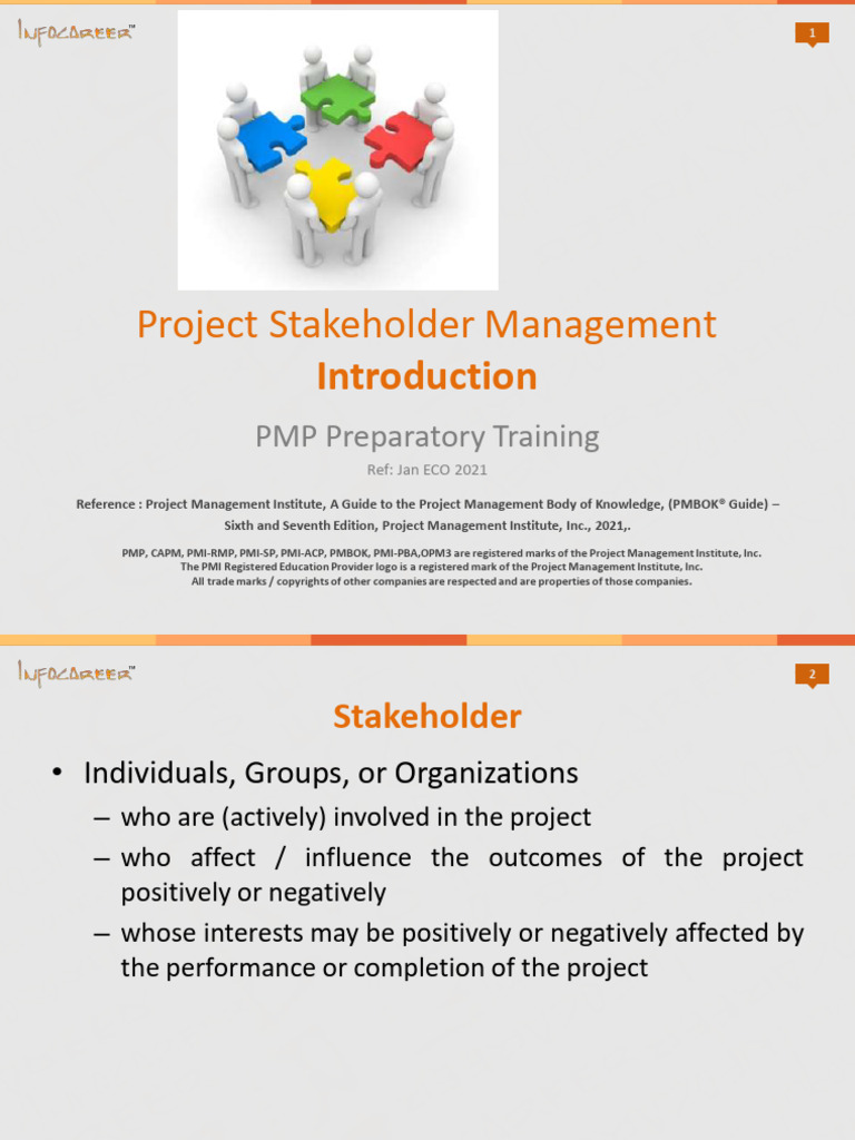 13_PMP Stakeholder Management 1 (1) | PDF | Project Management | Stakeholder (Corporate)