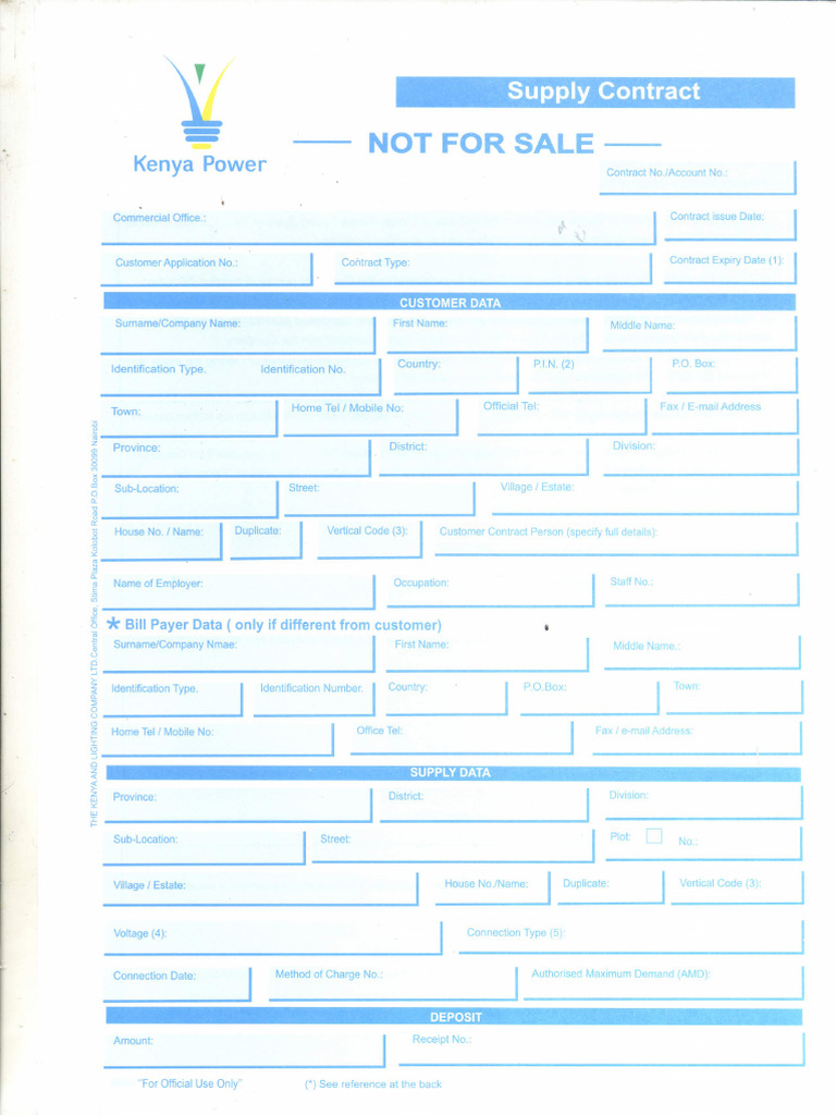 Supply Contract Form | PDF