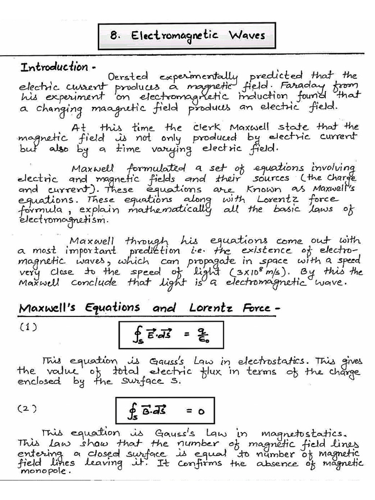 8 Electromagnetic Waves | PDF