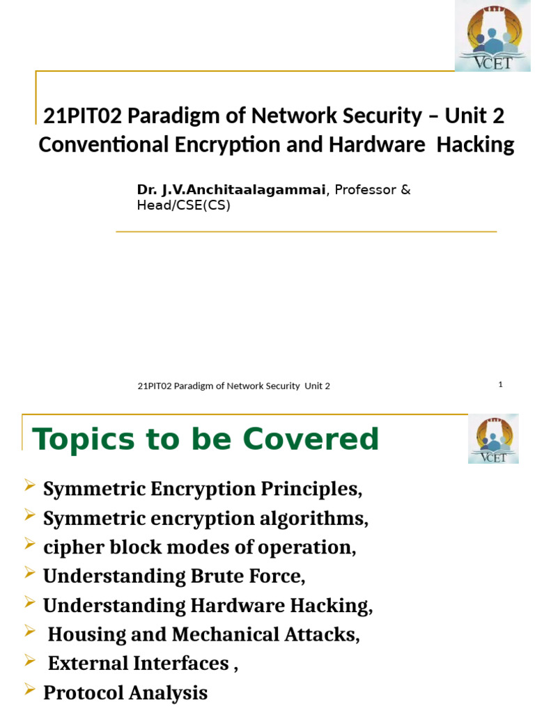 Symmetric Encryption & Hardware Hacking | PDF | Cryptanalysis | Encryption