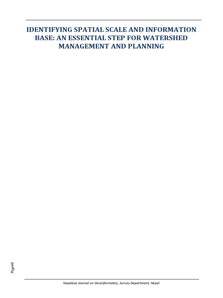 2016.SS - Jgn.identifying Spatial Scale & Information Base38273 | PDF ...