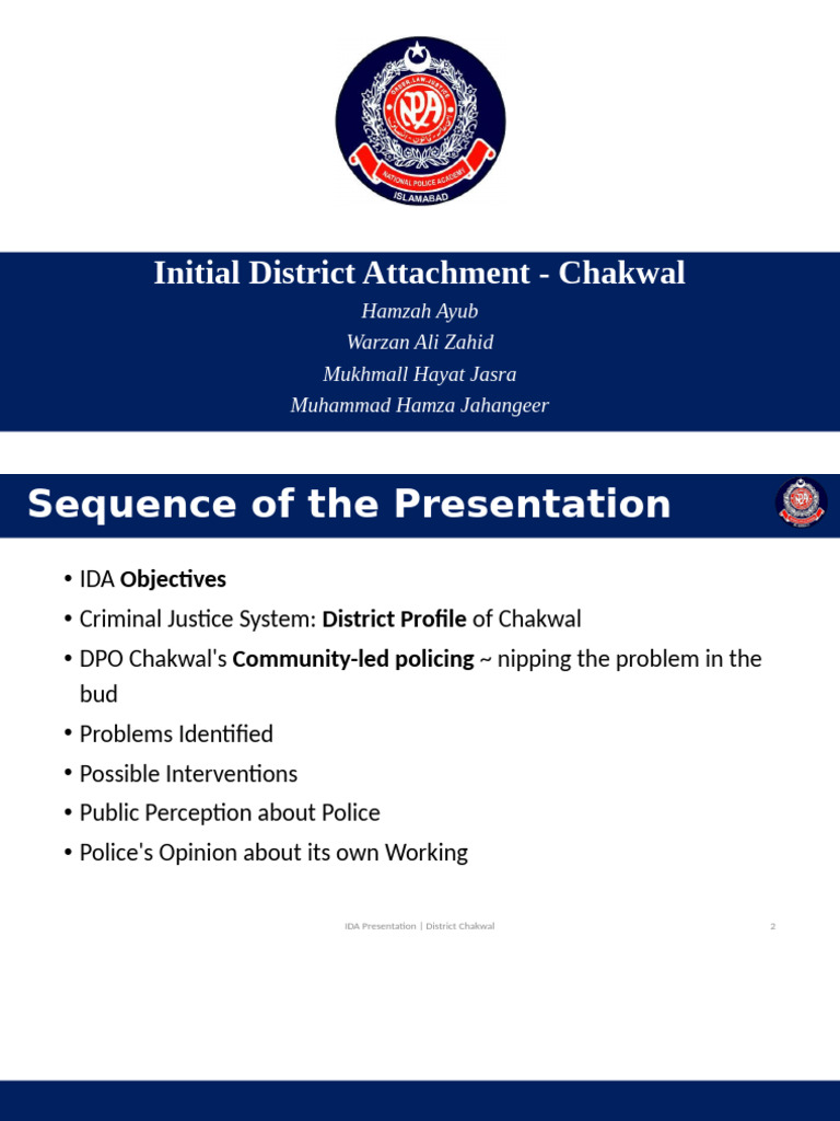 Chakwal District Police Overview and Challenges | PDF | Legal Action ...