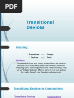 Understanding Transitional Devices in Writing | PDF