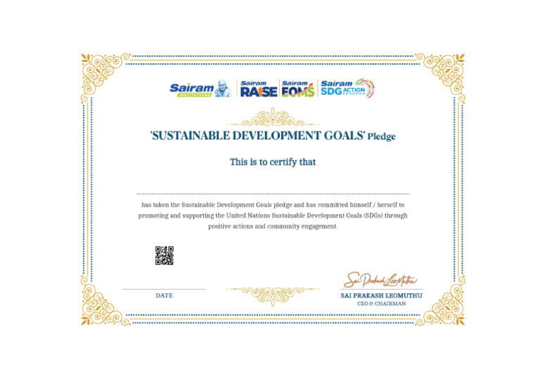 Pledge SDG Sec22me065 | PDF