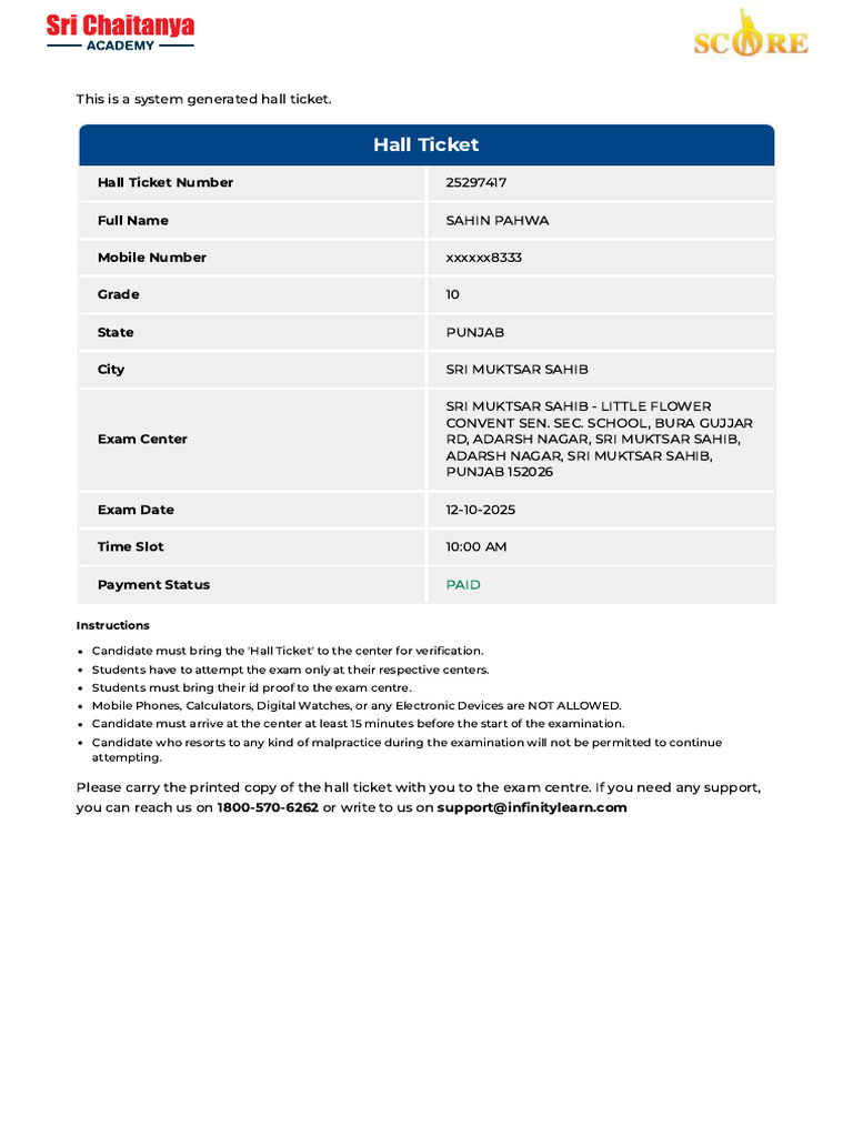 hallticket_25297417 | PDF