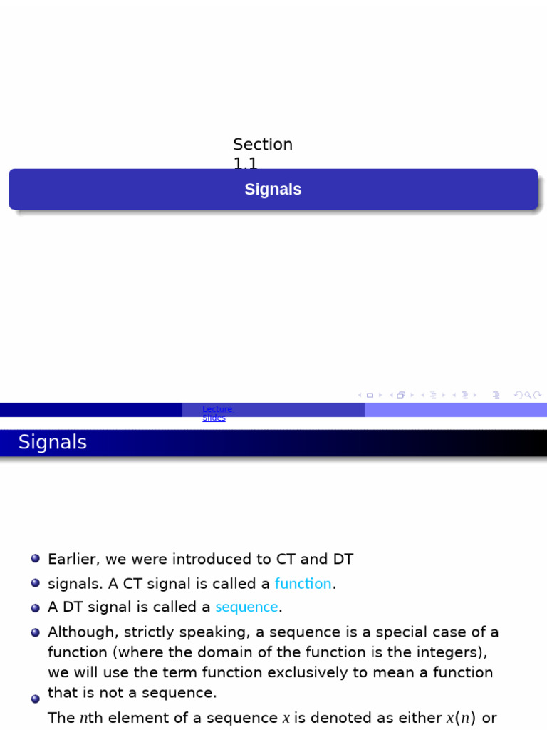Signal Classification and Transformations | PDF | Function (Mathematics ...