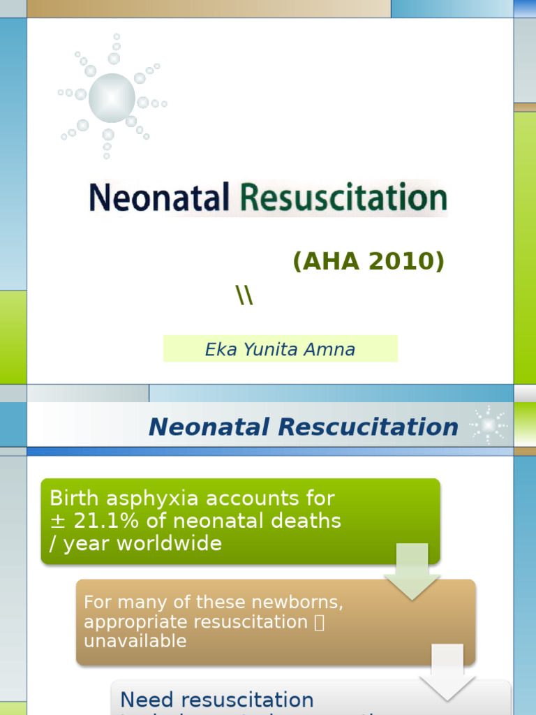 Neonatal Resuscitation Guidelines 2010 | PDF | Cardiopulmonary ...