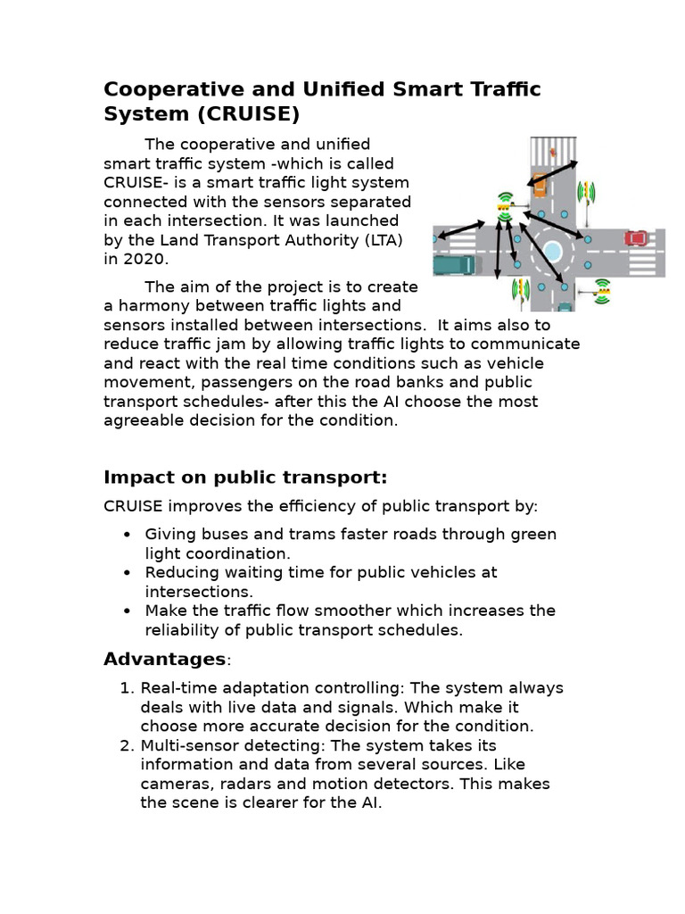 Cooperative and Unified Smart Traffic System | PDF | Traffic | Transport