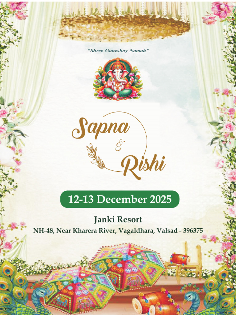 Sapna Wedding Invitation | PDF