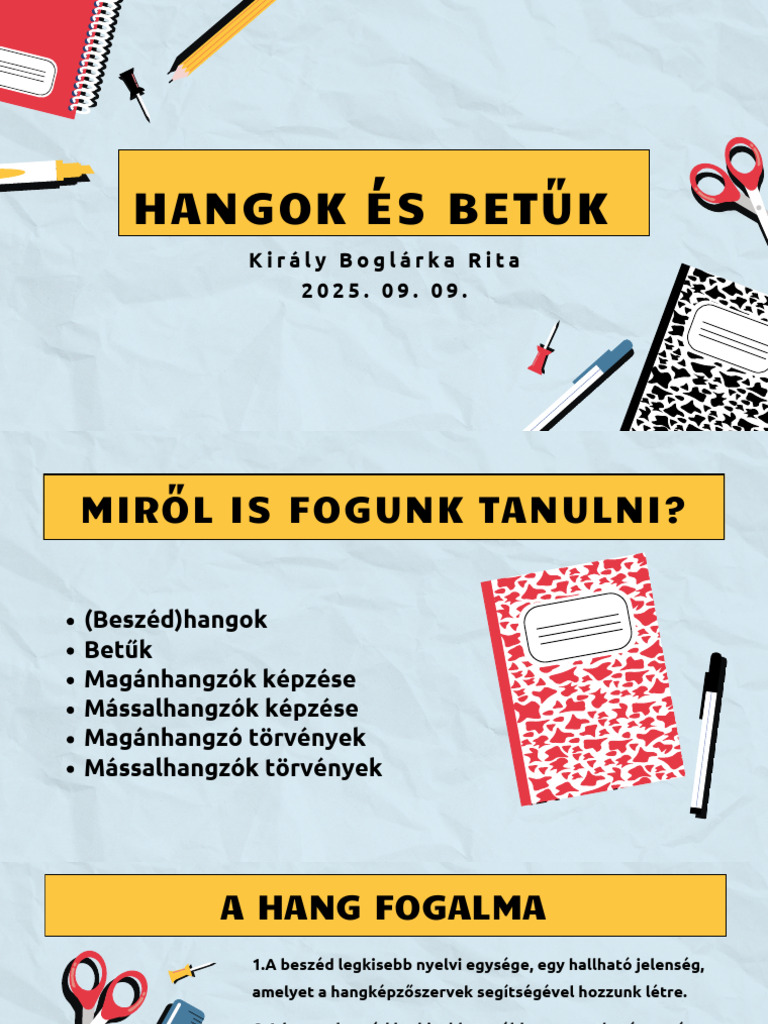 Hangok És Betűk | PDF
