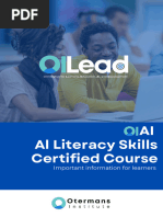 UJ Digital Certificate Guide for AI Course | PDF | Learning