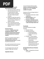 SAP PP Master Data Overview Guide | PDF