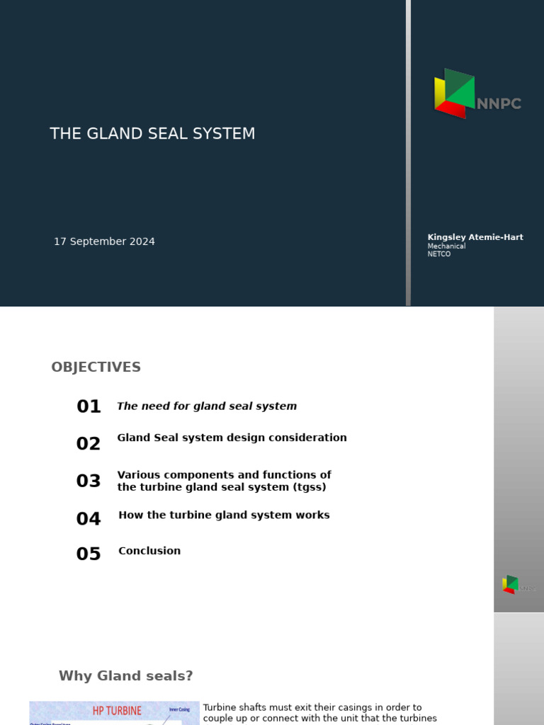 Gland Seal System for Steam Turbines | PDF | Steam | Turbine