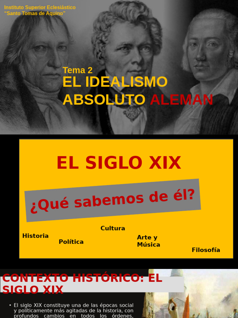 EL IDEALISMO ABSOLUTO. FITCHE Y SCHELLING | PDF | Immanuel Kant ...
