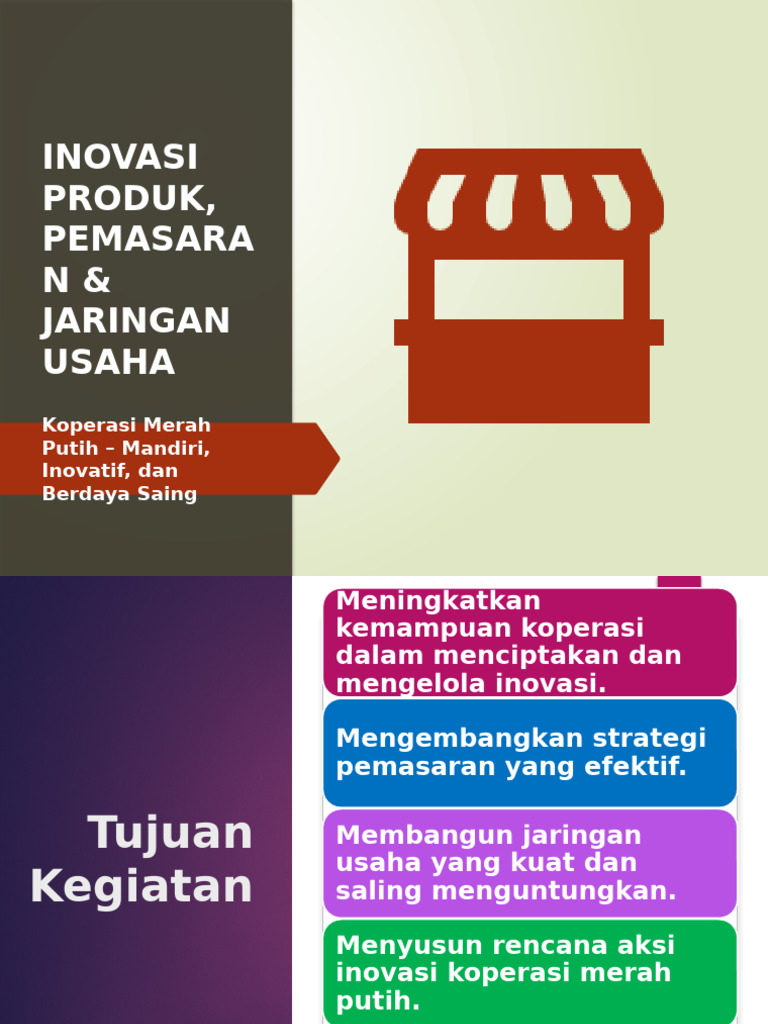 A.pelatihan Inovasi Produk, Pemasaran Dan Jaringan Usaha | PDF