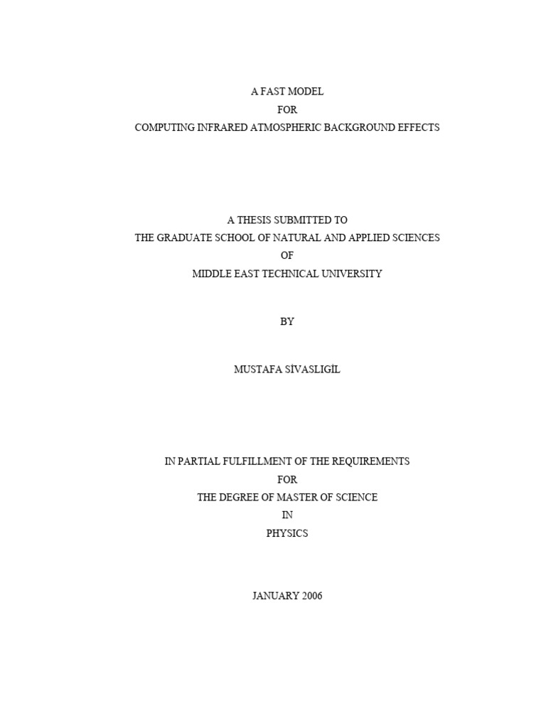 A Fast Model of Computing Infrared Background Effects | PDF ...