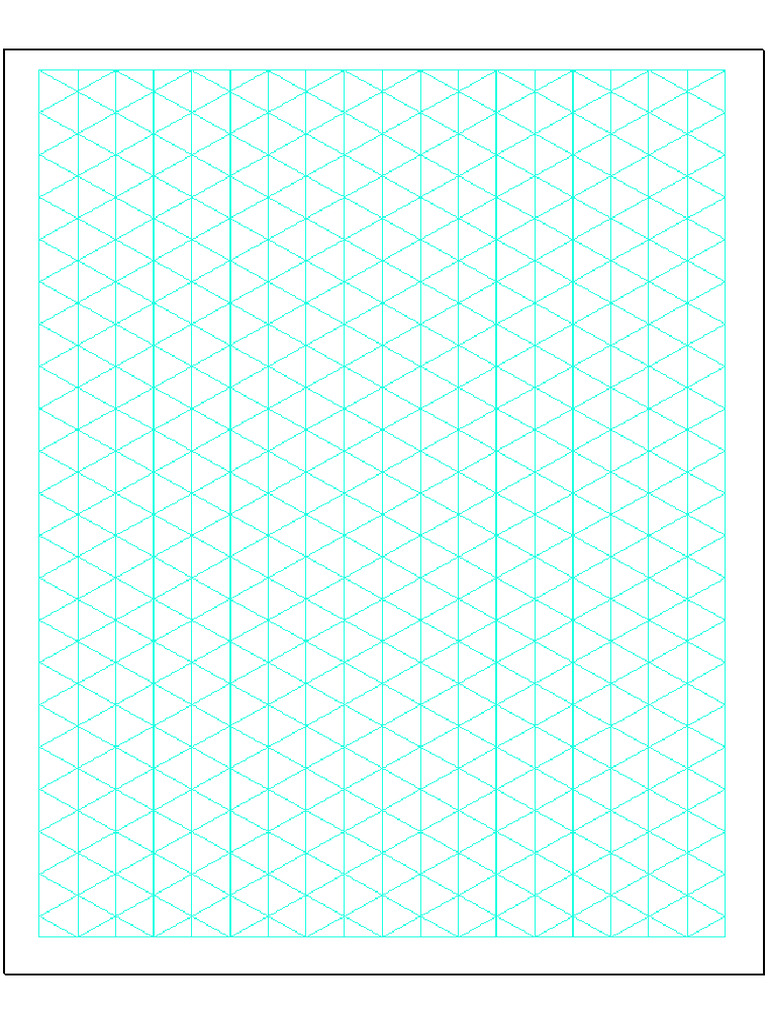 Printable Isometric Graph Paper | PDF