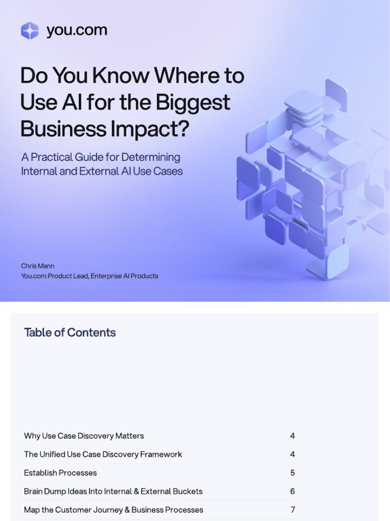 AI Use Case Discovery Guide | PDF | Artificial Intelligence ...