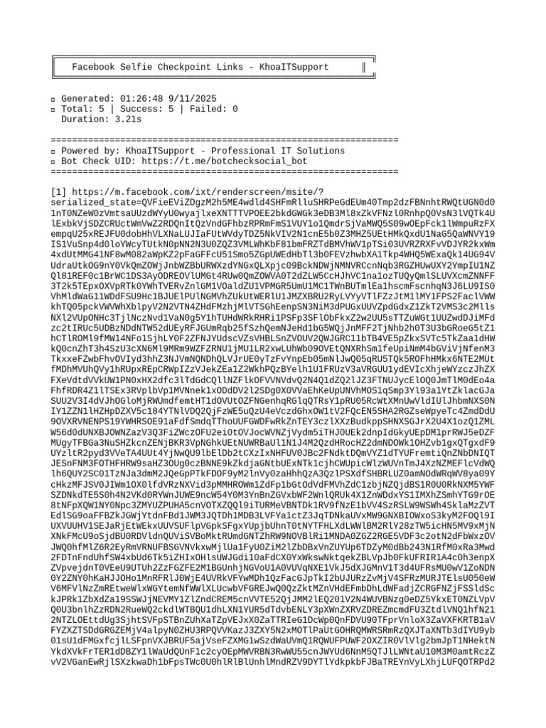KhoaITSupport 956 SELFIE Checkpoint Links 1762680408085 | PDF ...