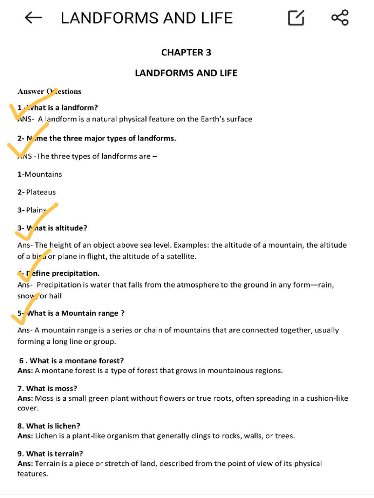 Landforms and Life | PDF