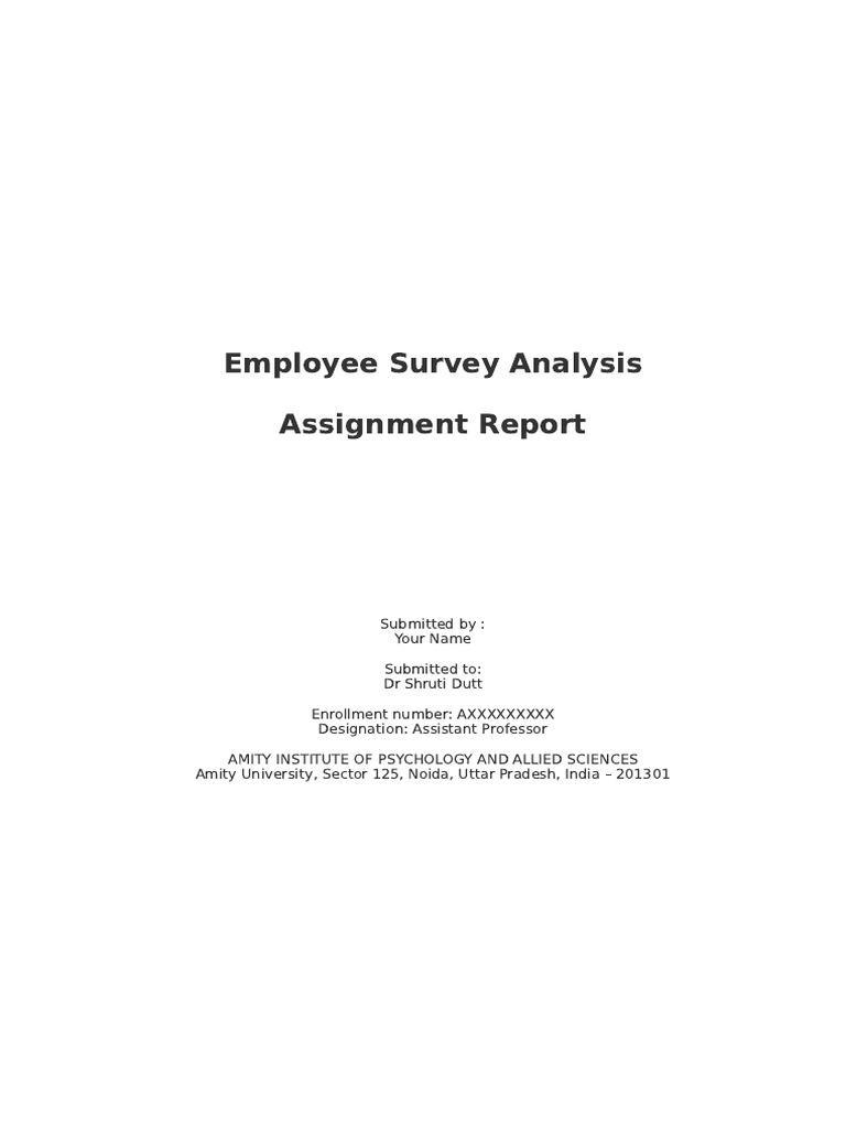 Replicated Assignment Report | PDF | Job Satisfaction | Statistical Theory