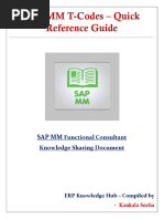 SAP Purchase Requisition T-Codes Guide | PDF | Supply Chain Management ...