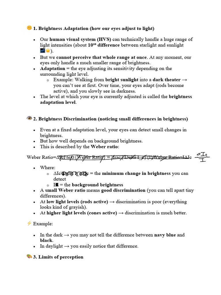 Understanding Brightness Perception and Adaptation | PDF | Contrast ...