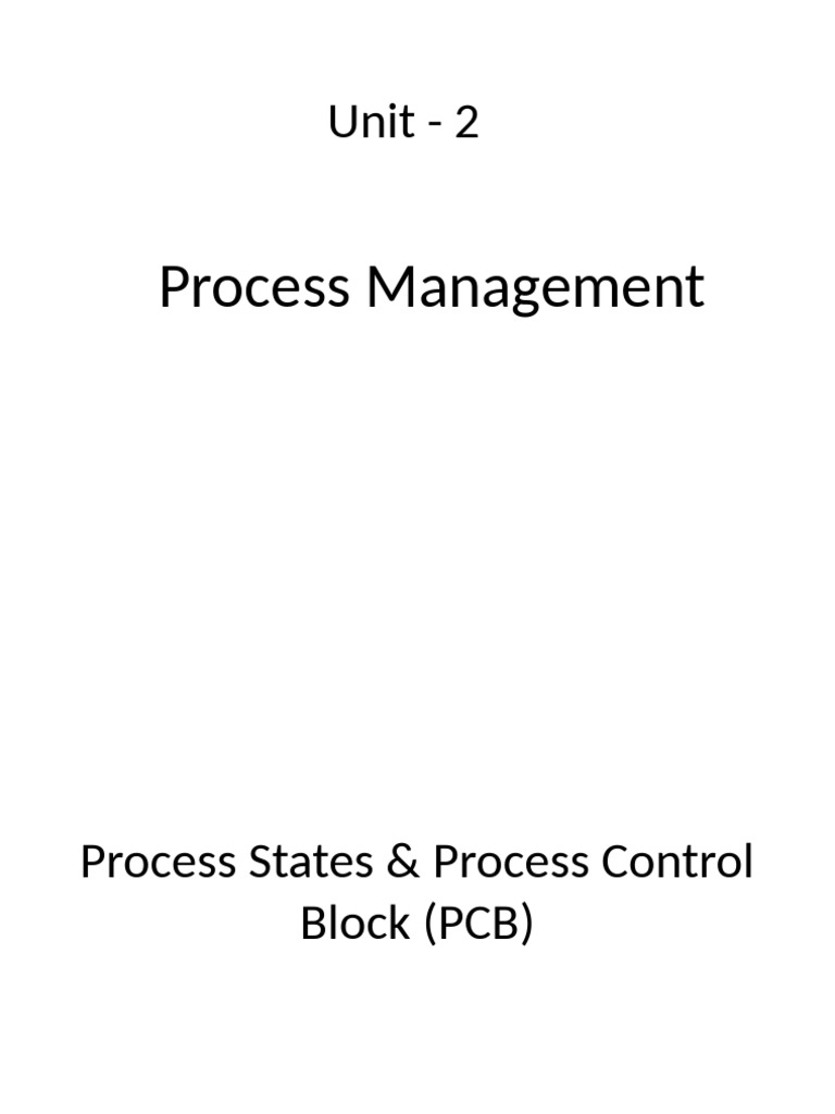 Operating System Unit 2 | PDF | Thread (Computing) | Process (Computing)