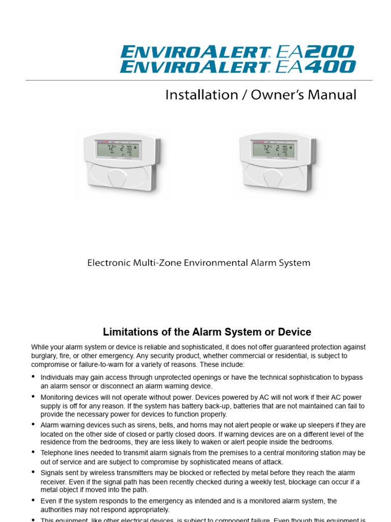 EA200 EA400 Manual | PDF | Relay | Electrical Connector