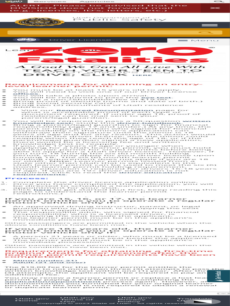 Learner Permit DPS - Driver License | PDF | Driver's License | License